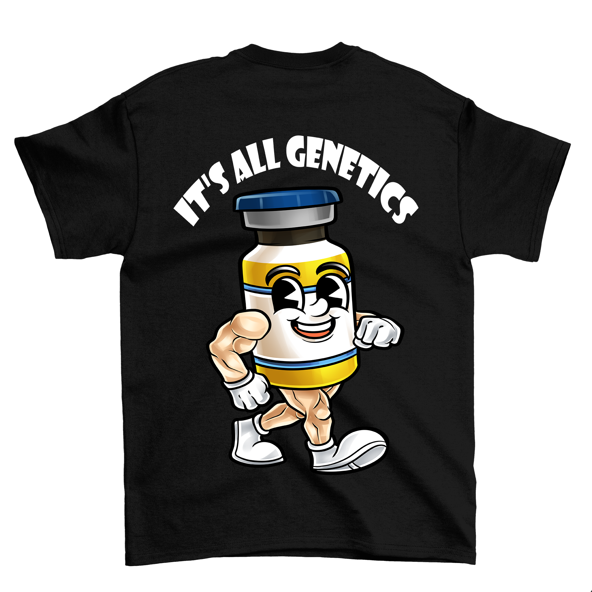 It´s all genetics (Backprint) Shirt – Goldenpump